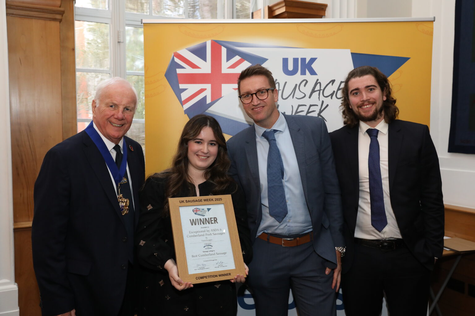 Presenting the Best Cumberland Sausage Award at UK Sausage Week 2025 ...